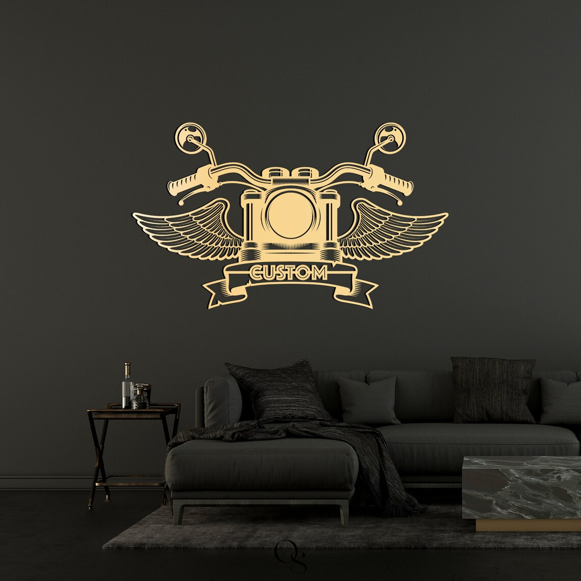 Personalized Motorcycle Metal Sign, Custom Bike Sign, Oversize Metal ...