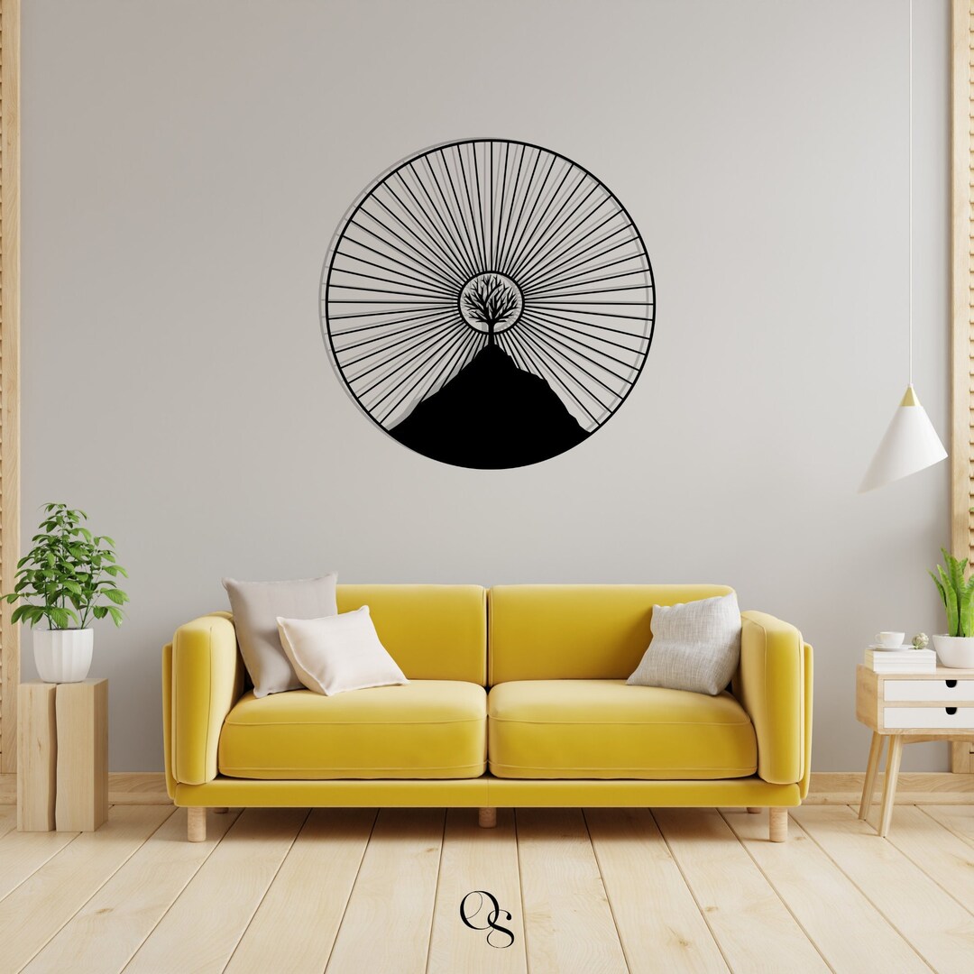 Black Tree Wall Hanging Decor Tree Wall Art Oversize Metal Decor Large ...