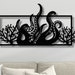 Octopus Metal Wall Art Tentacle Metal Art Nautical Decor Beach Home ...