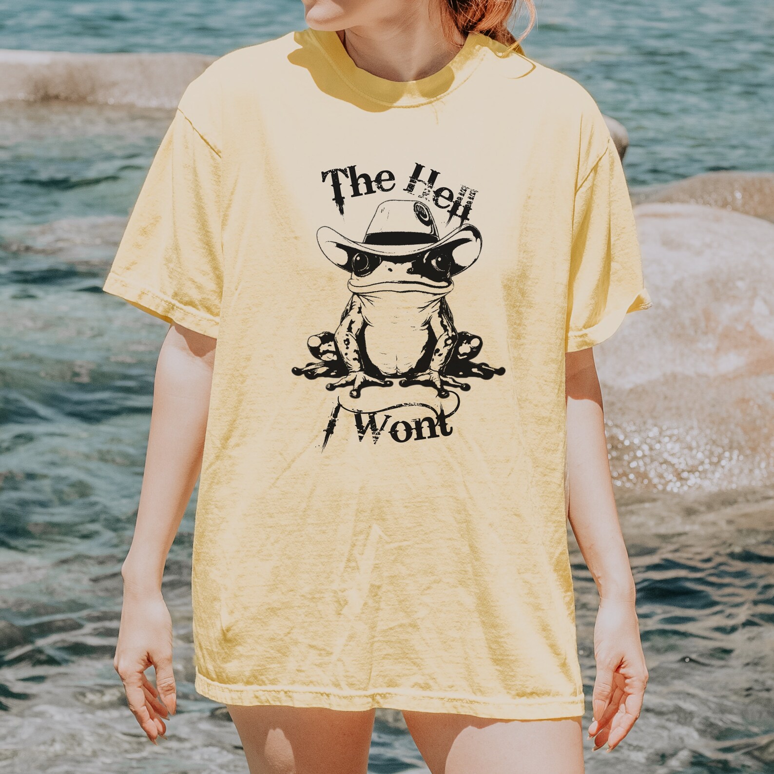 Funny Cowboy Frog Graphic Tee - Western Rebel Shirt - Etsy
