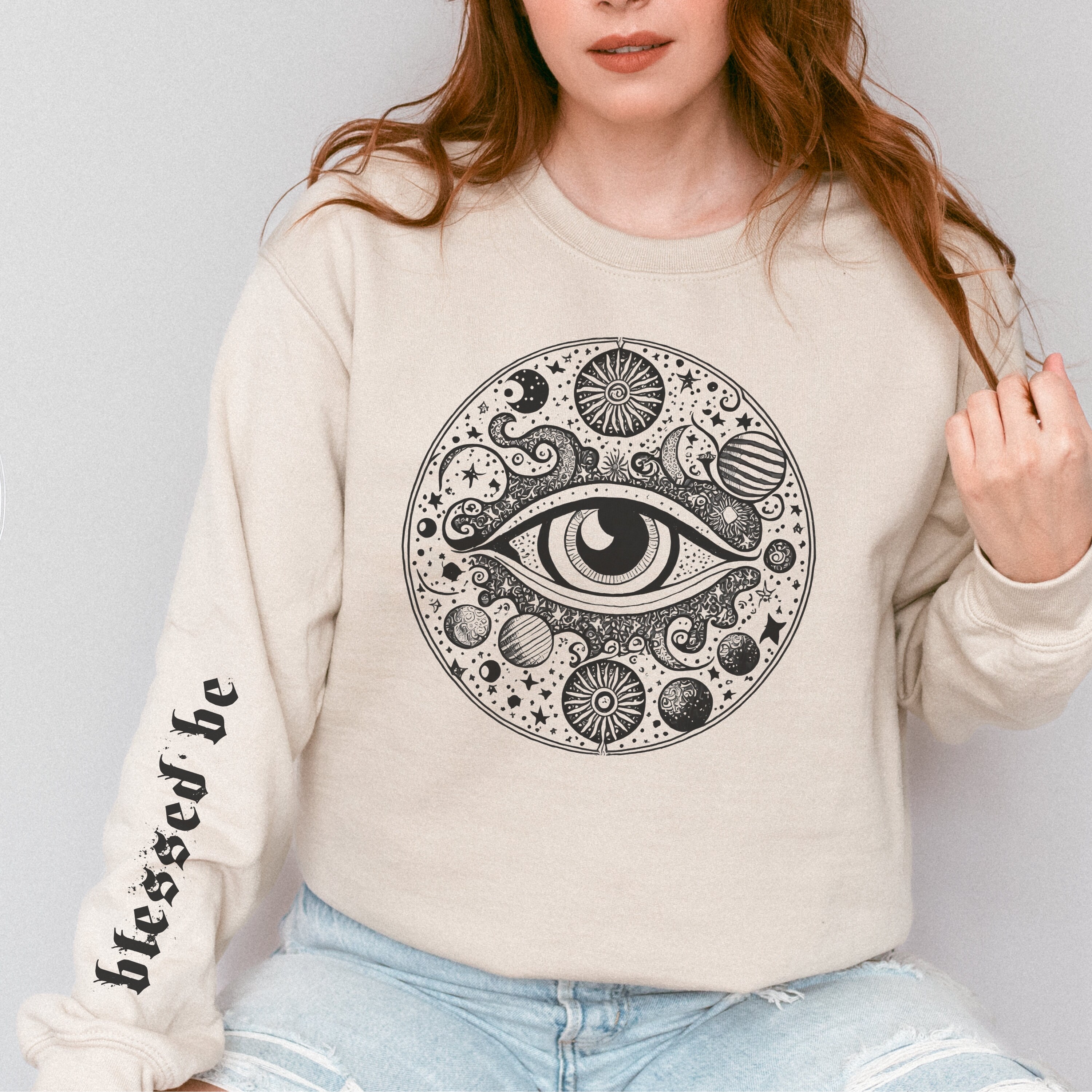 All Seeing Eye Sweatshirt: Spiritual Celestial Tarot Crewneck - Etsy