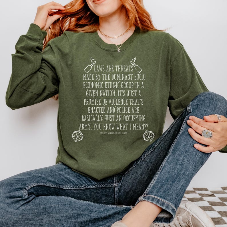 Anti-establishment Long Sleeve: Anarchist Quote Graphic Tee - Etsy