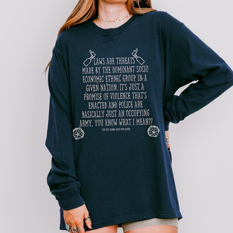 Anti-establishment Long Sleeve: Anarchist Quote Graphic Tee - Etsy
