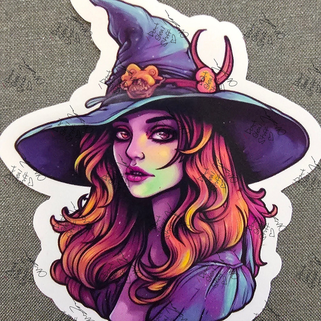 Vintage Witch Dark Academia Sticker, Witch Sticker , Witch Aesthetic ...
