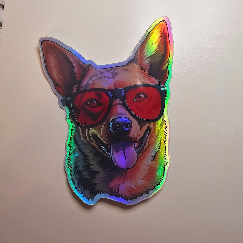 Red Heeler Sticker: Australian Cattle Dog Vinyl Decal - Etsy