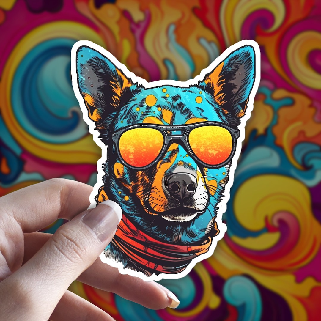 Blue Heeler Sticker: Australian Cattle Dog Vinyl Decal - Etsy