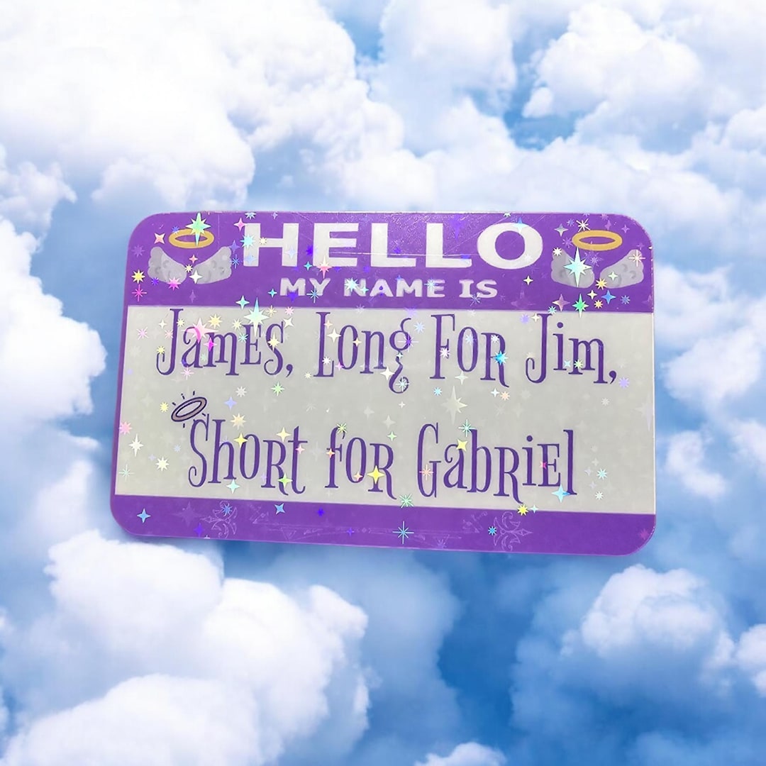 Good Omens "jim Short for Gabriel" Sticker: Bookish Fandom - Etsy