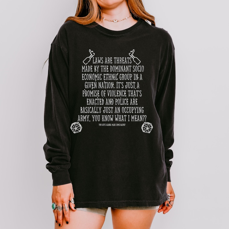 Anti-establishment Long Sleeve: Anarchist Quote Graphic Tee - Etsy