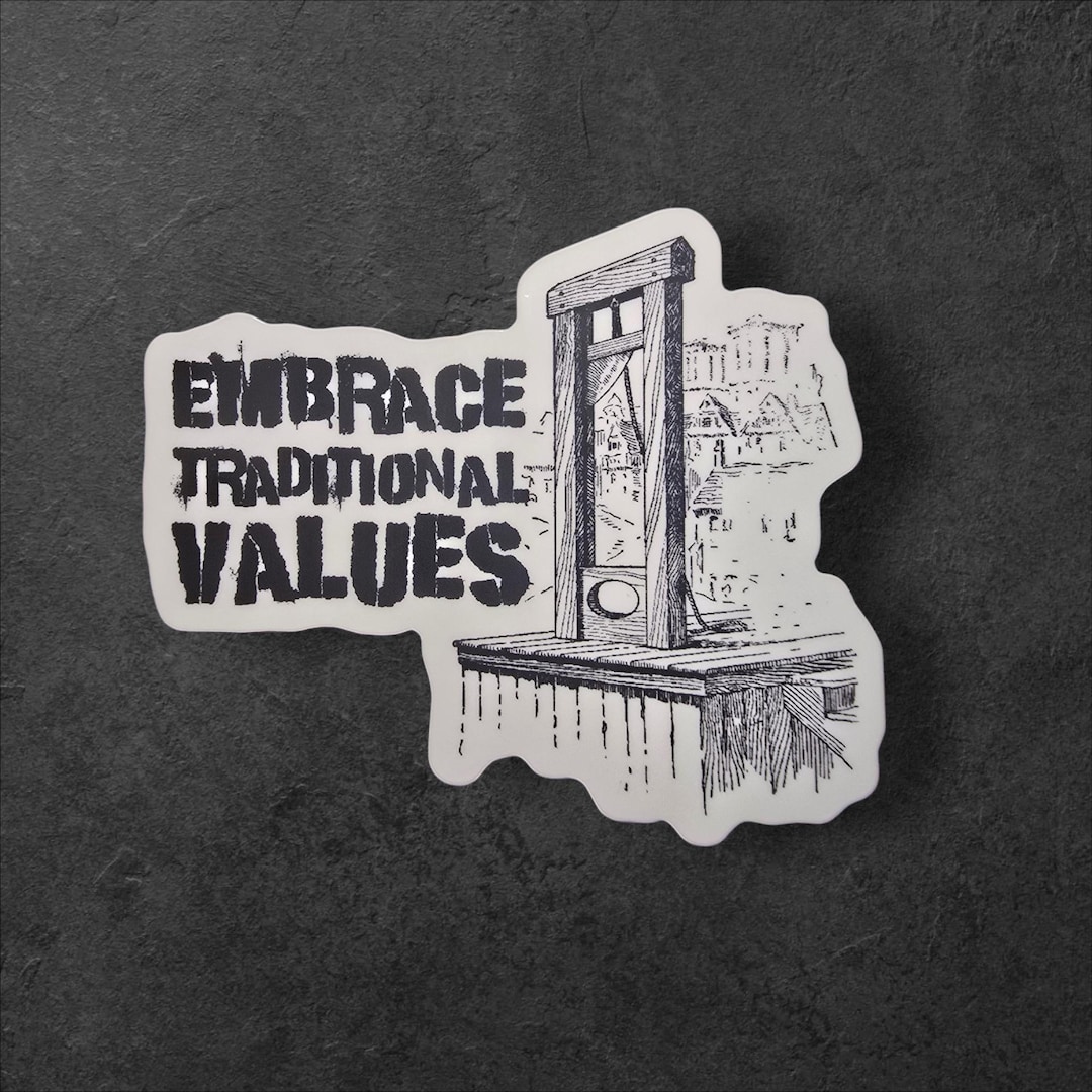 Leftist Guillotine Vinyl Sticker: Progressive Political Decal - Etsy