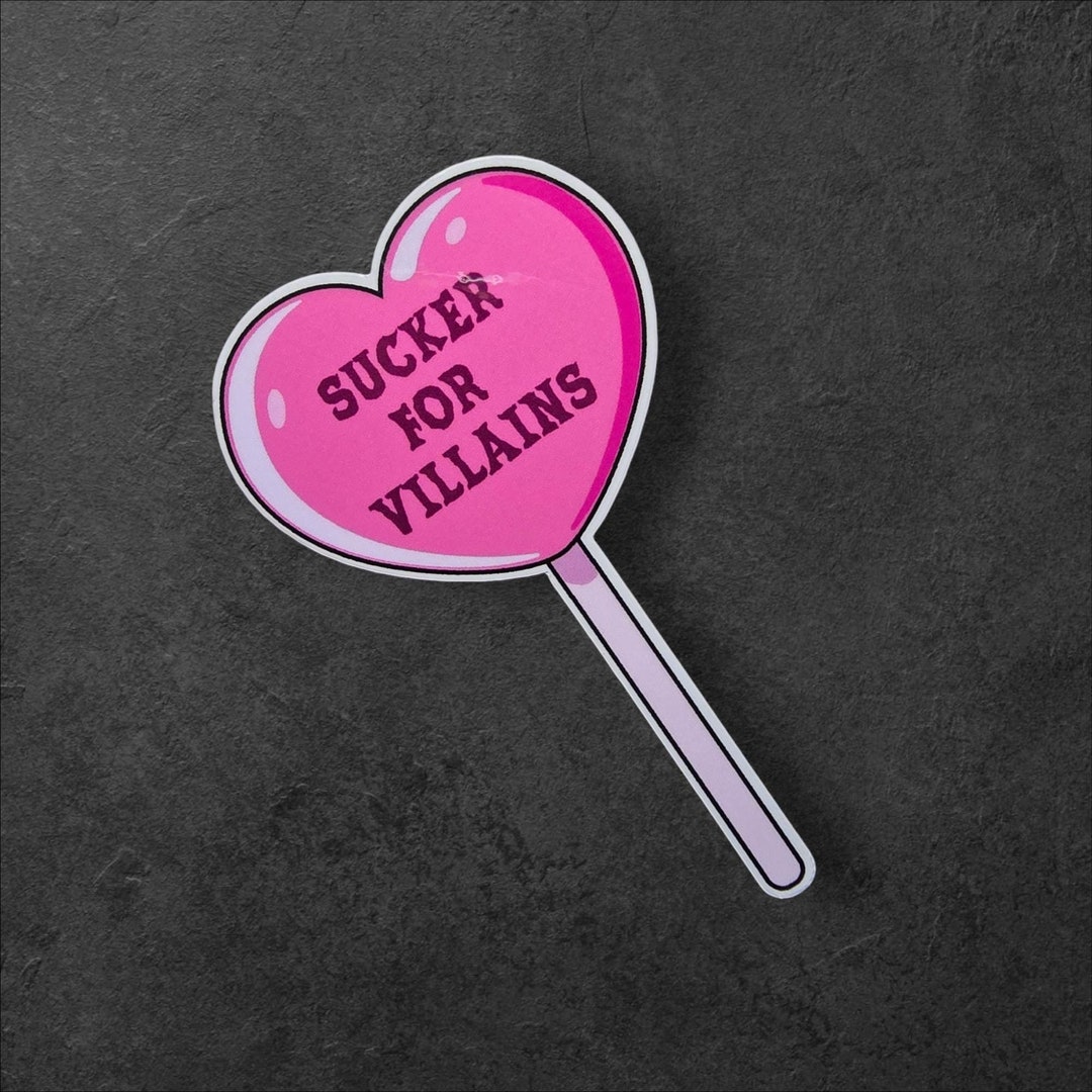 Sucker for Villains Holographic Sticker: Anti-hero Fan Decal - Etsy