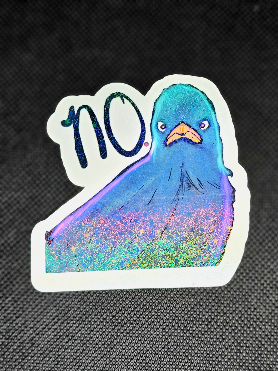 Grumpy No. Bird Vinyl Sticker - Funny Bird Watcher Gift - Etsy