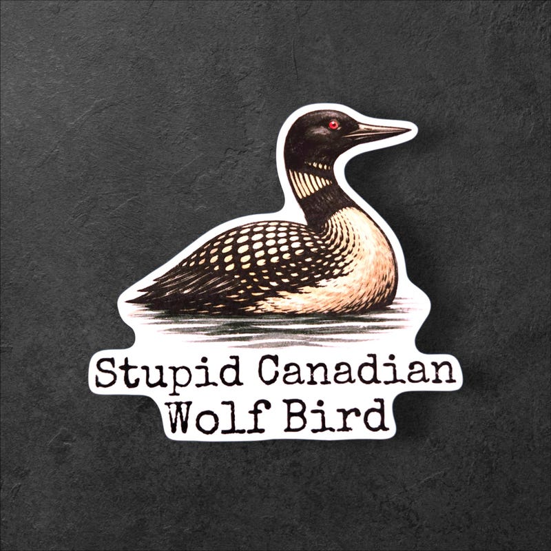 Stupid Canadian Wolf Bird Hat - Etsy