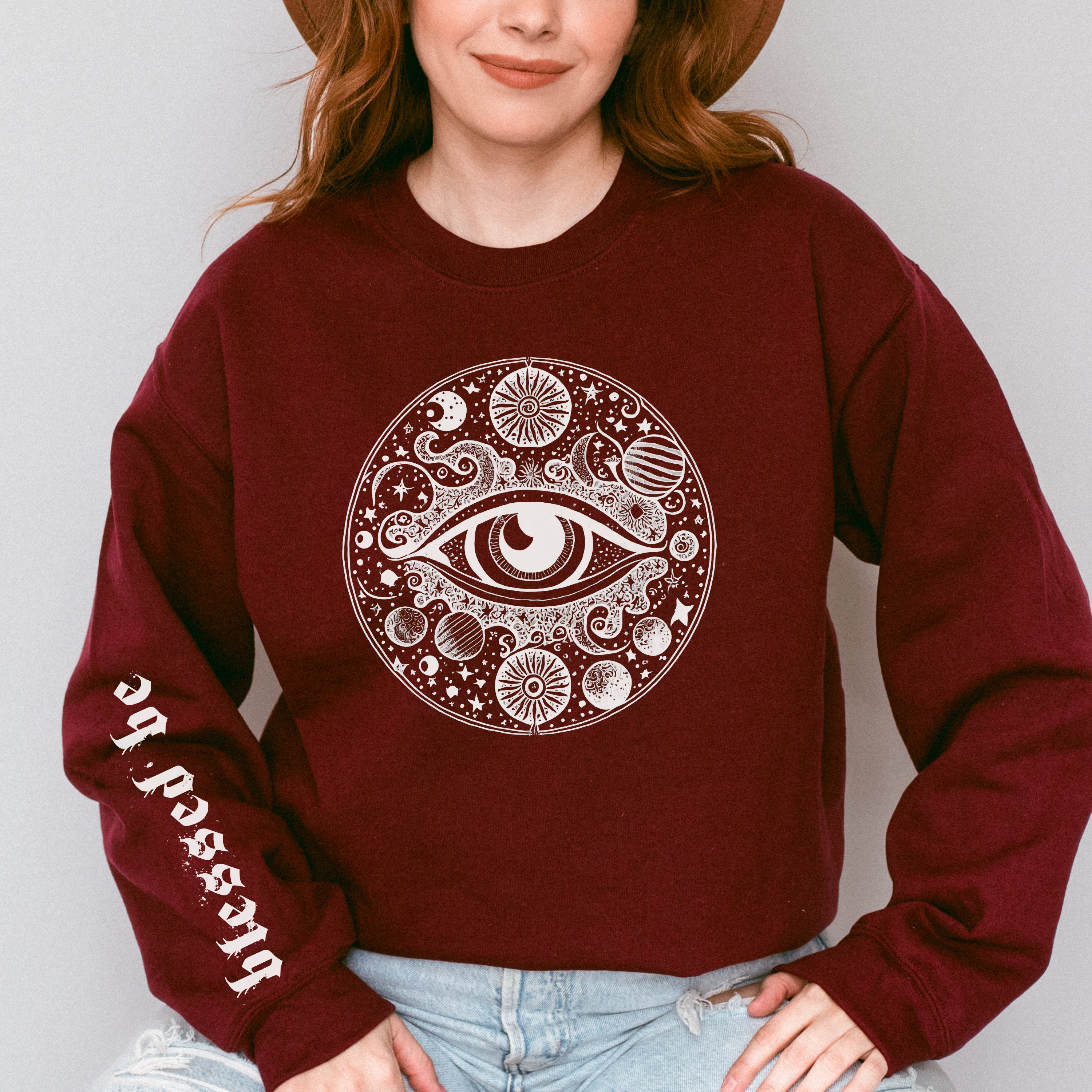 All Seeing Eye Sweatshirt: Spiritual Celestial Tarot Crewneck - Etsy