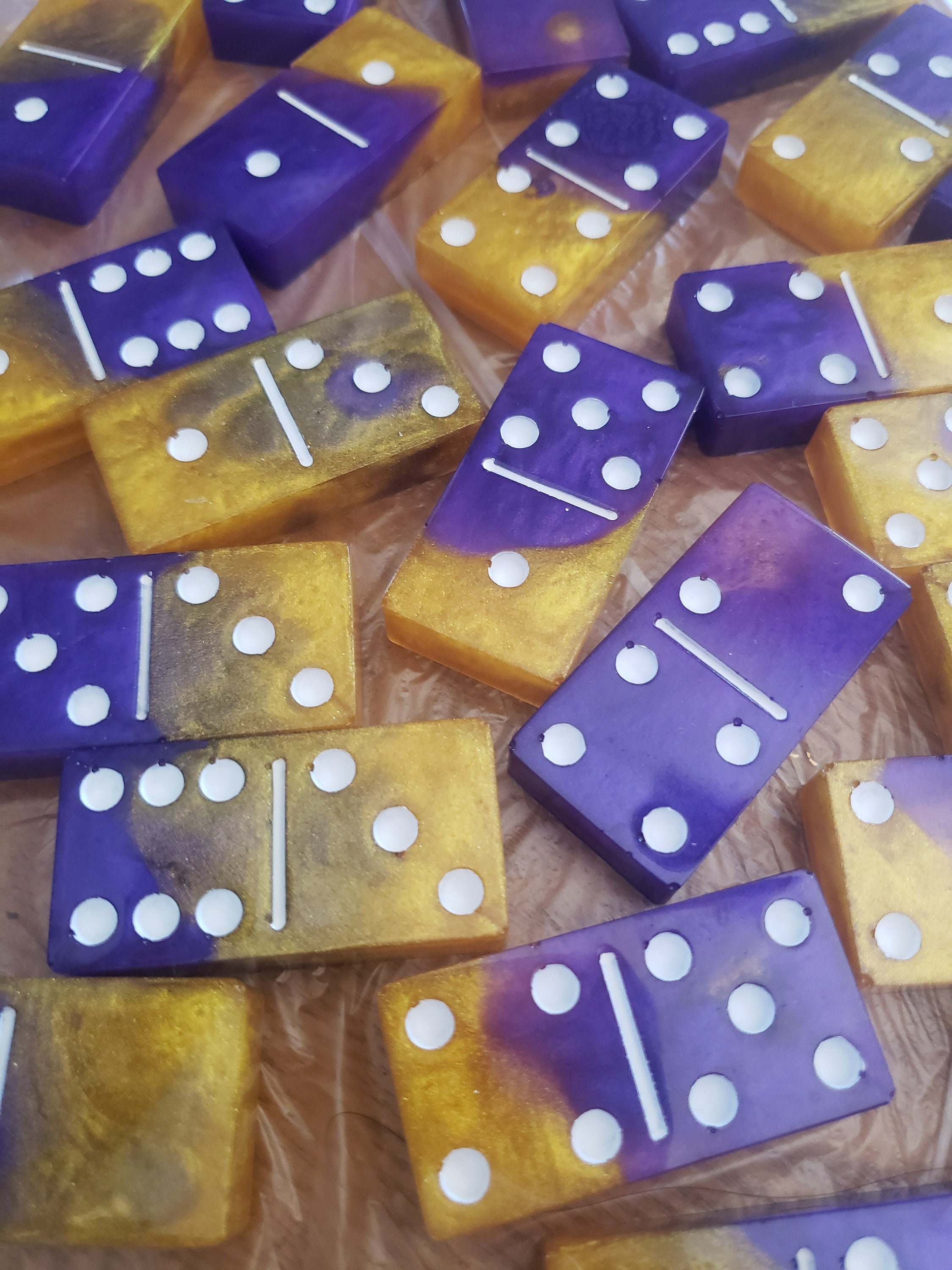 Handmade Custom Dominoes Set | Pick Your Own Colors - Etsy