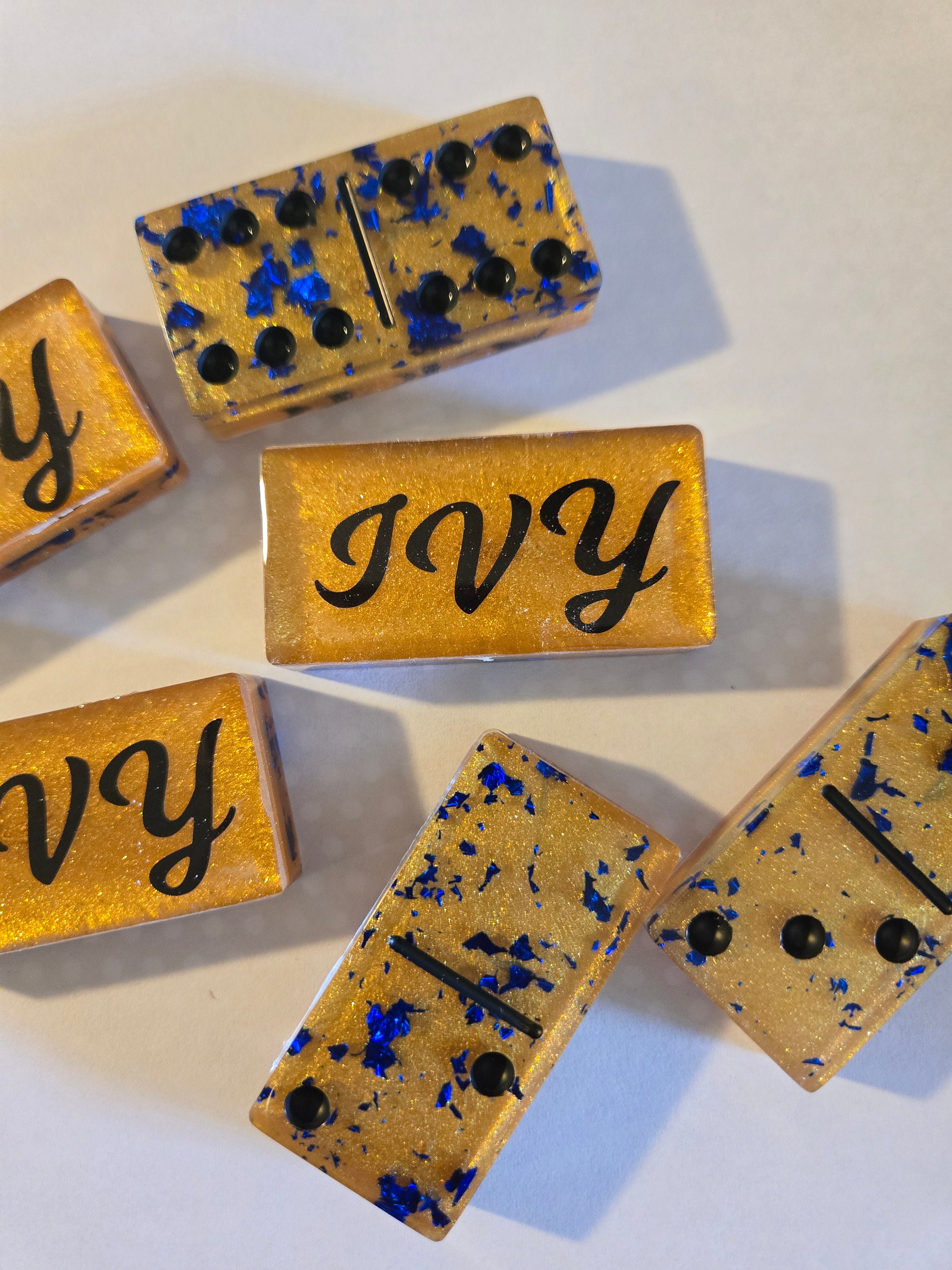 Handmade Custom Dominoes Set | Pick Your Own Colors - Etsy