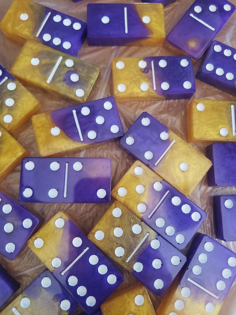 Handmade Custom Dominoes Set | Pick Your Own Colors - Etsy