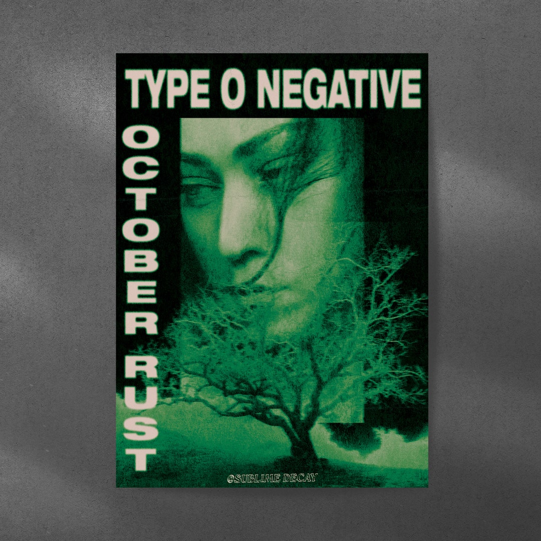 OCTOBER RUST Art Print Type O Negative Type O Negative - Etsy