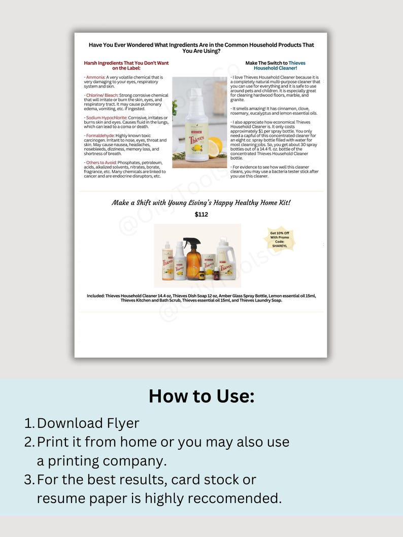 NEW 2024 Make a Shift With Thieves Happy Healthy Home Kit Printable ...