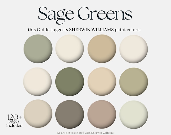 Sherwin-williams Sage Green Color Palette, 12 Sherwin Williams Paint ...