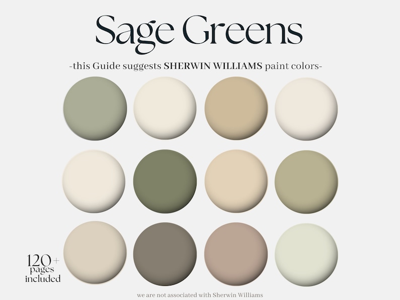 Sherwin-williams Sage Green Color Palette, 12 Sherwin Williams Paint ...