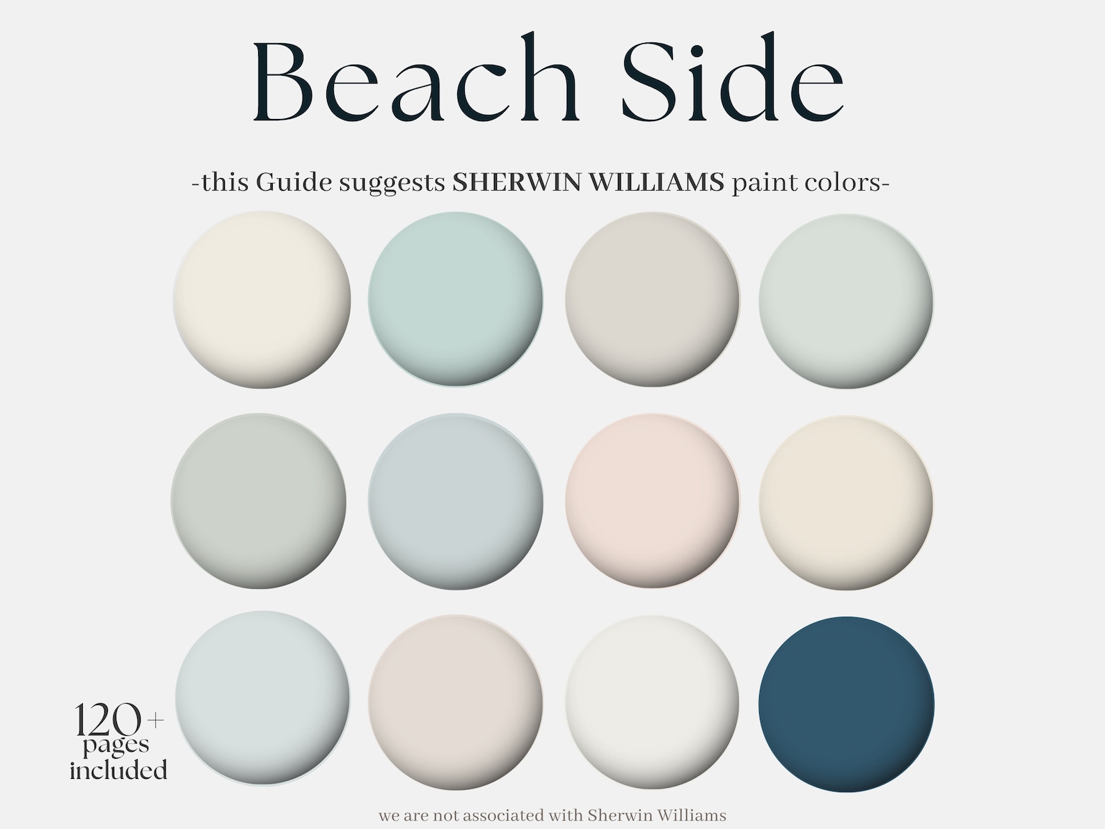 Sherwin-williams Beach Side Color Paint Palette, 12 Sherwin Williams ...