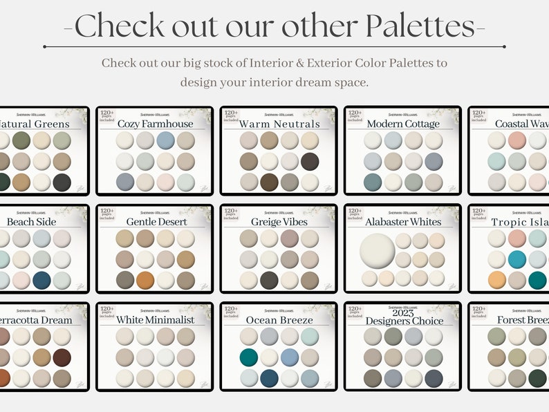 Sherwin-williams Color Paint Palette, 12 Sherwin Williams Colors ...