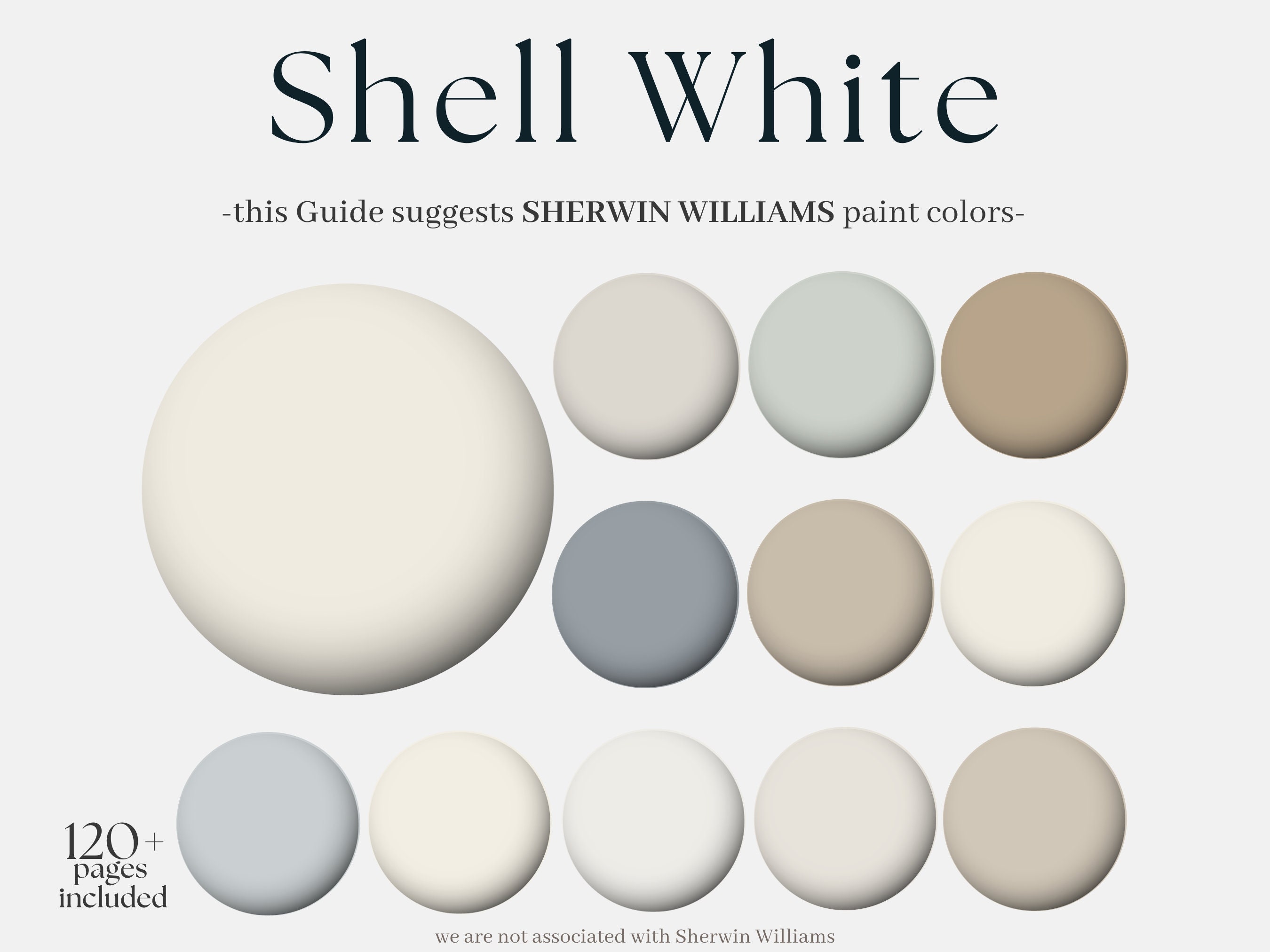 Sherwin-williams Coastal Color Palette: Shell White, 12 Sherwin ... Sherwin-williams Coastal Color Palette: Shell White, 12 Sherwin ...