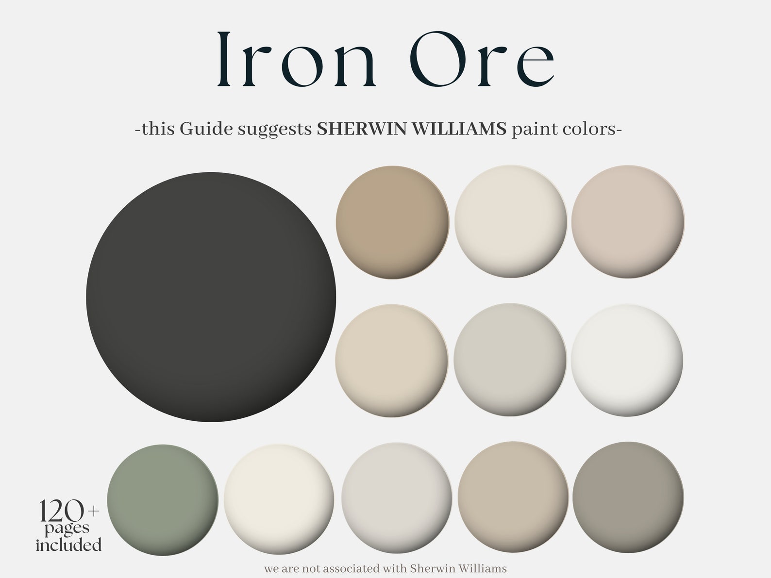 Sherwin-williams Color Designer Palette: Iron Ore, 12 Sherwin Williams ...