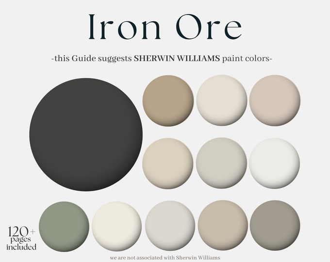 Sherwin-williams Color Designer Palette: Iron Ore, 12 Sherwin Williams ...