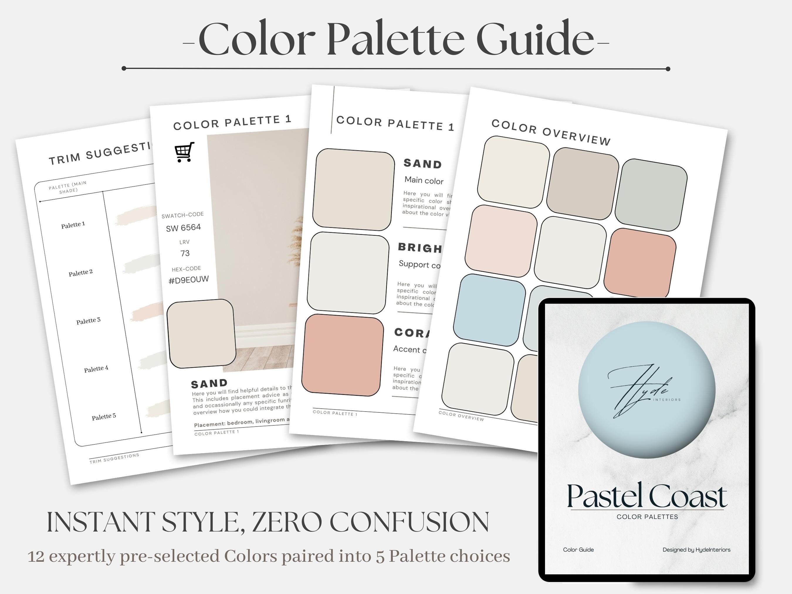 Sherwin-williams Pastel Coast Color Palette, Get 12 Coastal Paint Hues ...