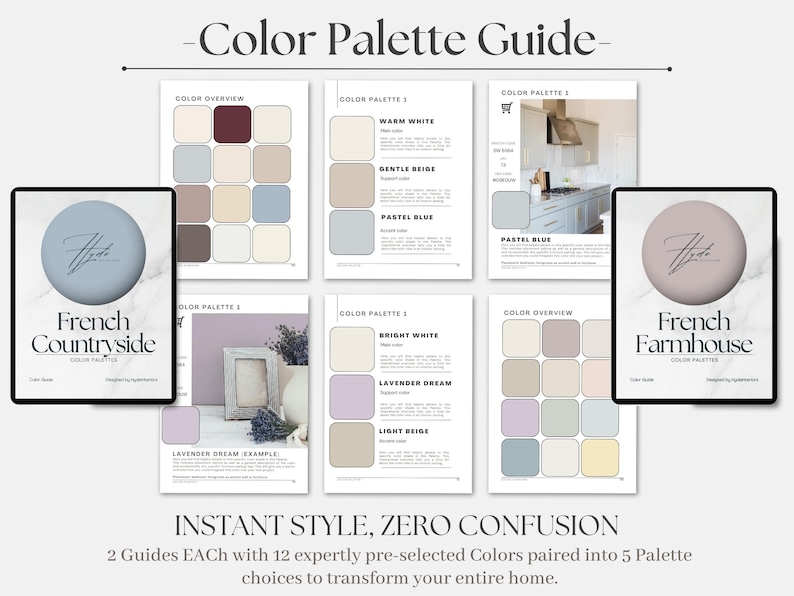 Sherwin-williams Color Palette Bundle: French Country, 10 Paint ...