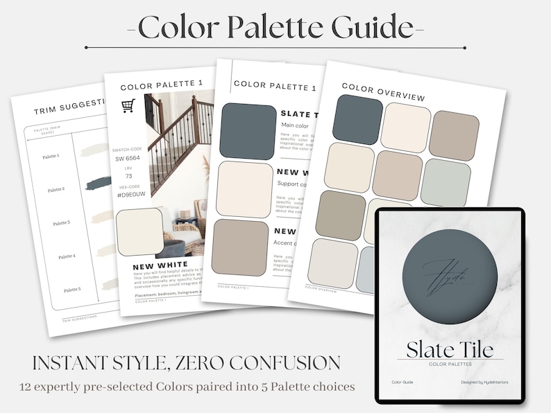 Sherwin-williams Color Palette: Slate Tile, 12 Transitional Sherwin ...