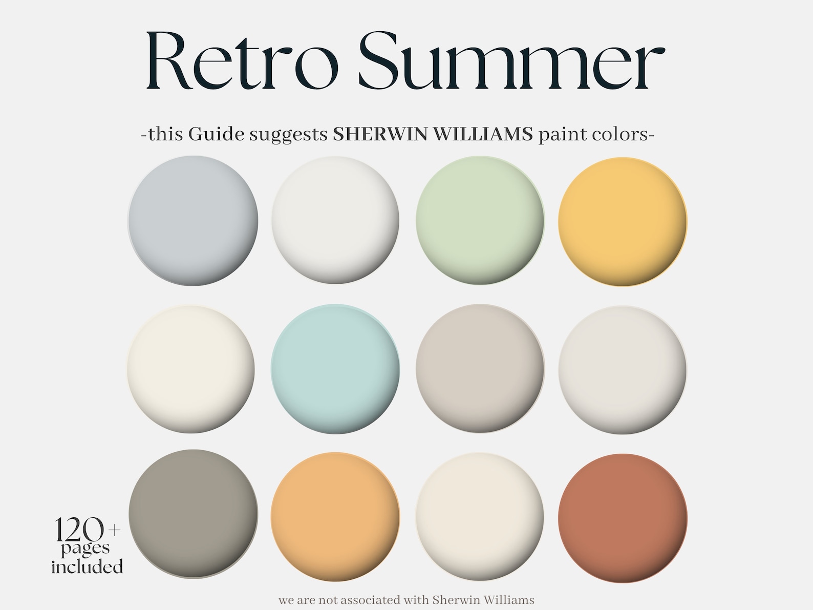 Sherwin-williams Retro Summer Color Palette, 12 Colorful Sherwin ...