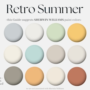 Sherwin-williams Retro Summer Color Palette, 12 Colorful Sherwin ...