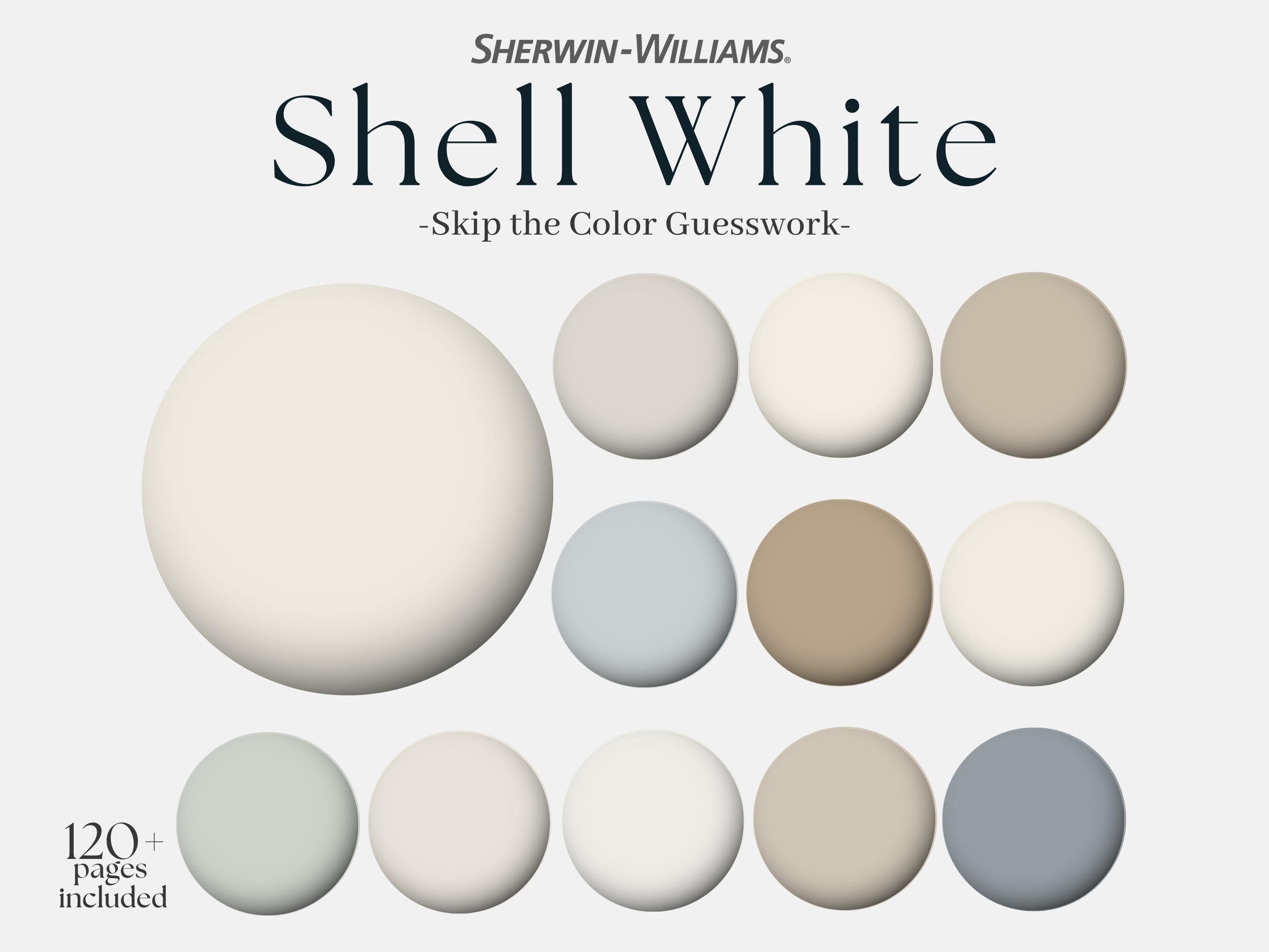 Sherwin-williams Coastal Color Palette: Shell White 12 - Etsy Australia
