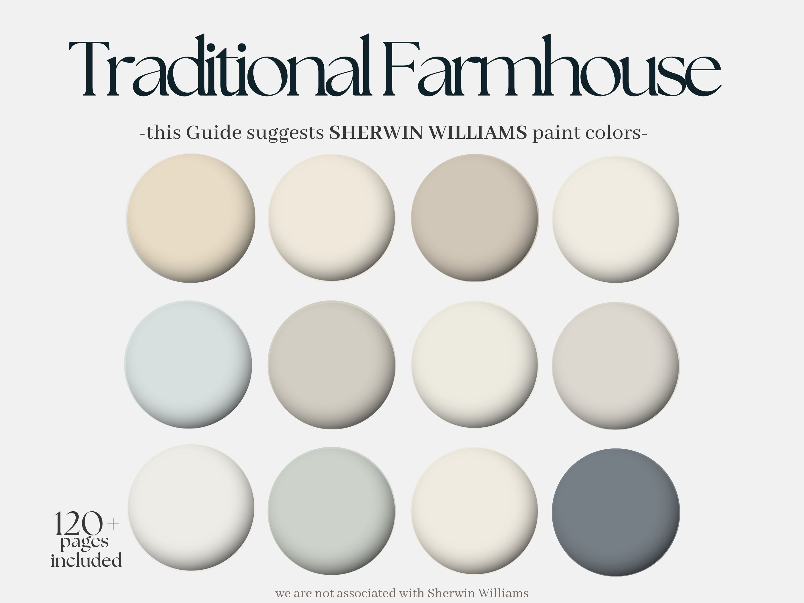 Sherwin-williams Color Palette: Traditional Farmhouse, 12 Sherwin ...