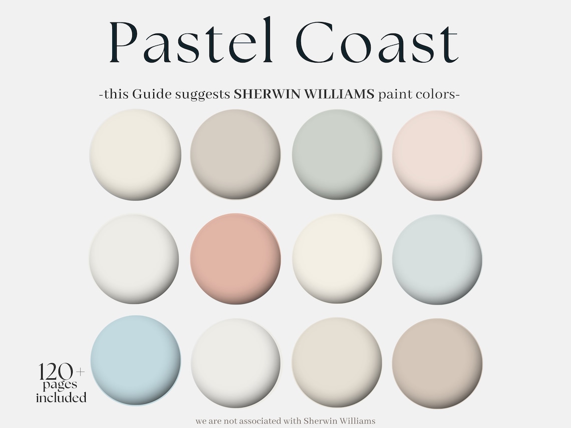 Sherwin-williams Pastel Coast Color Palette, 12 Sherwin Williams Paint ...