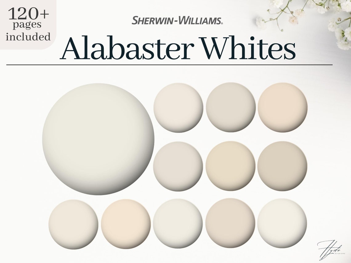 Sherwin-williams Colors Alabaster Sherwin Williams Color - Etsy