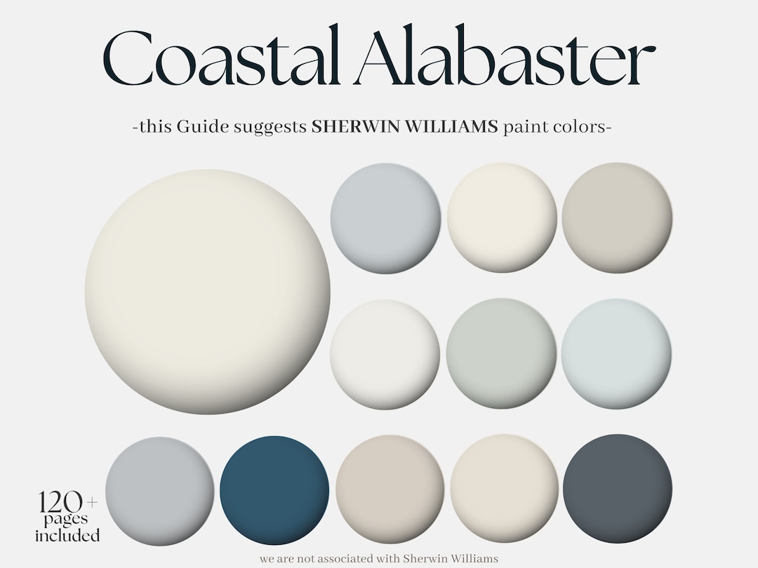 Sherwin Williams Color Palette: Coastal Alabaster, 12 Sherwin William ...