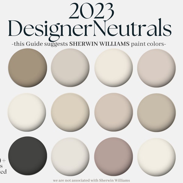 Sherwin Williams Color Palette 2023 - Etsy