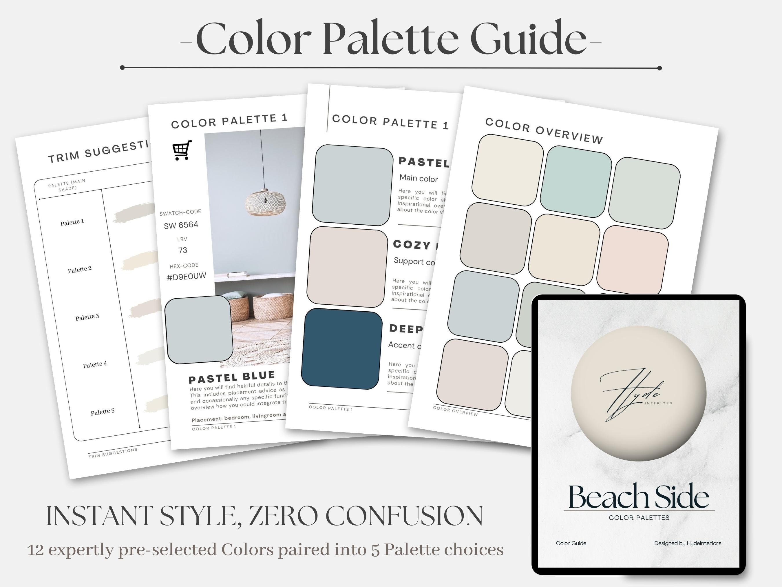 Sherwin-williams Beach Side Color Paint Palette, 12 Sherwin Williams ...