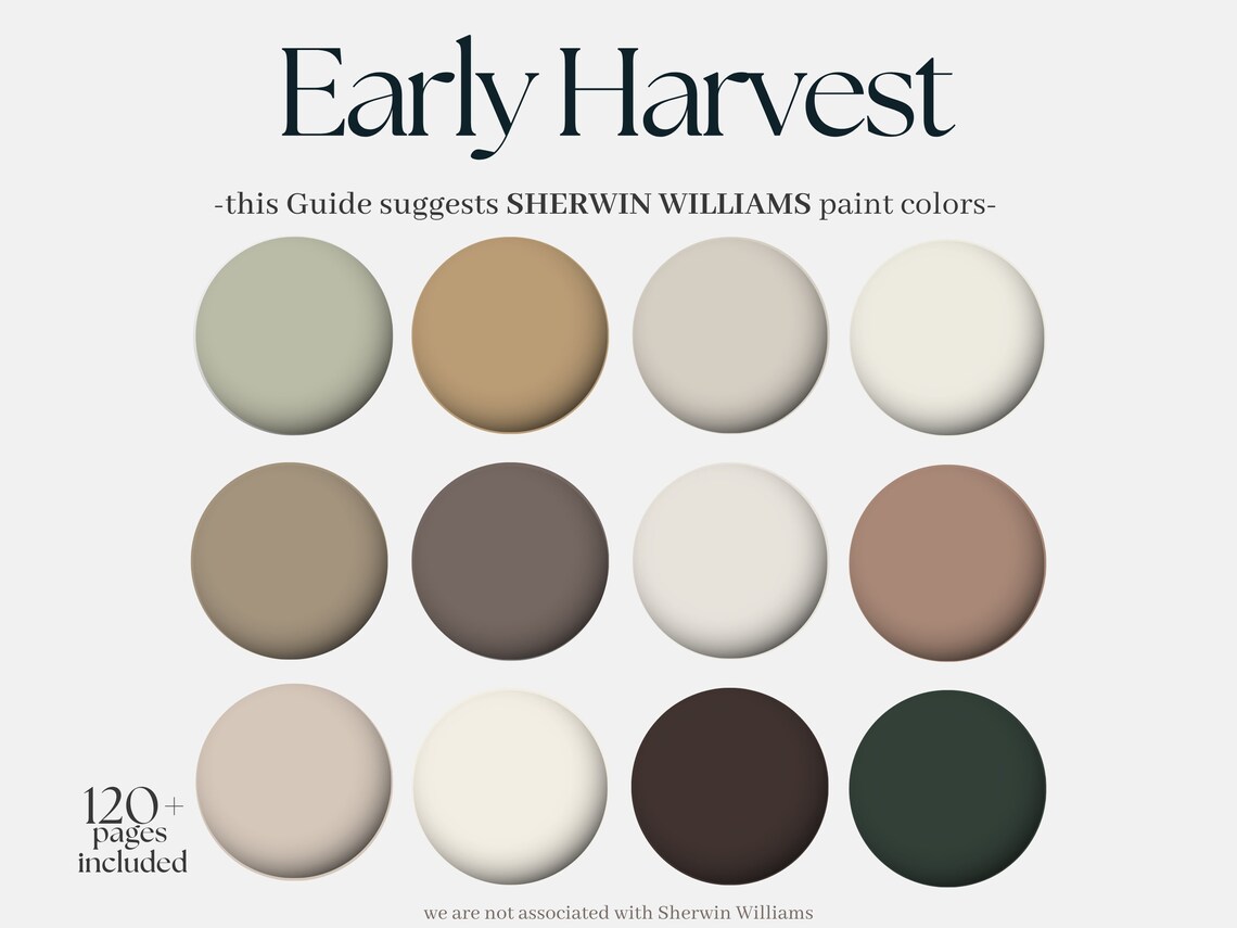 Sherwin-williams Color Palette: Early Harvest, 12 Colorful Sherwin ...