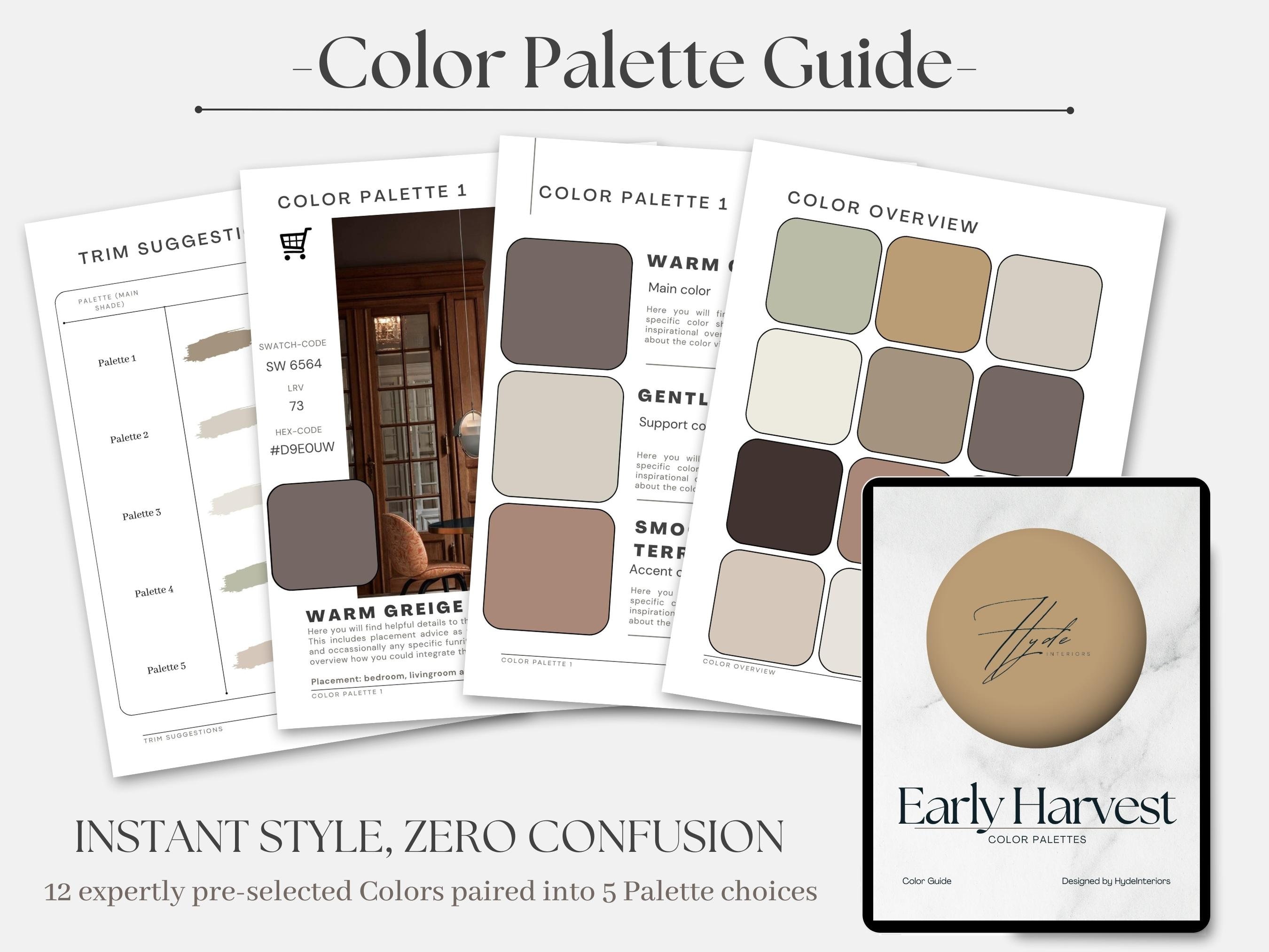 Sherwin-williams Color Palette: Early Harvest, 12 Colorful Sherwin ...