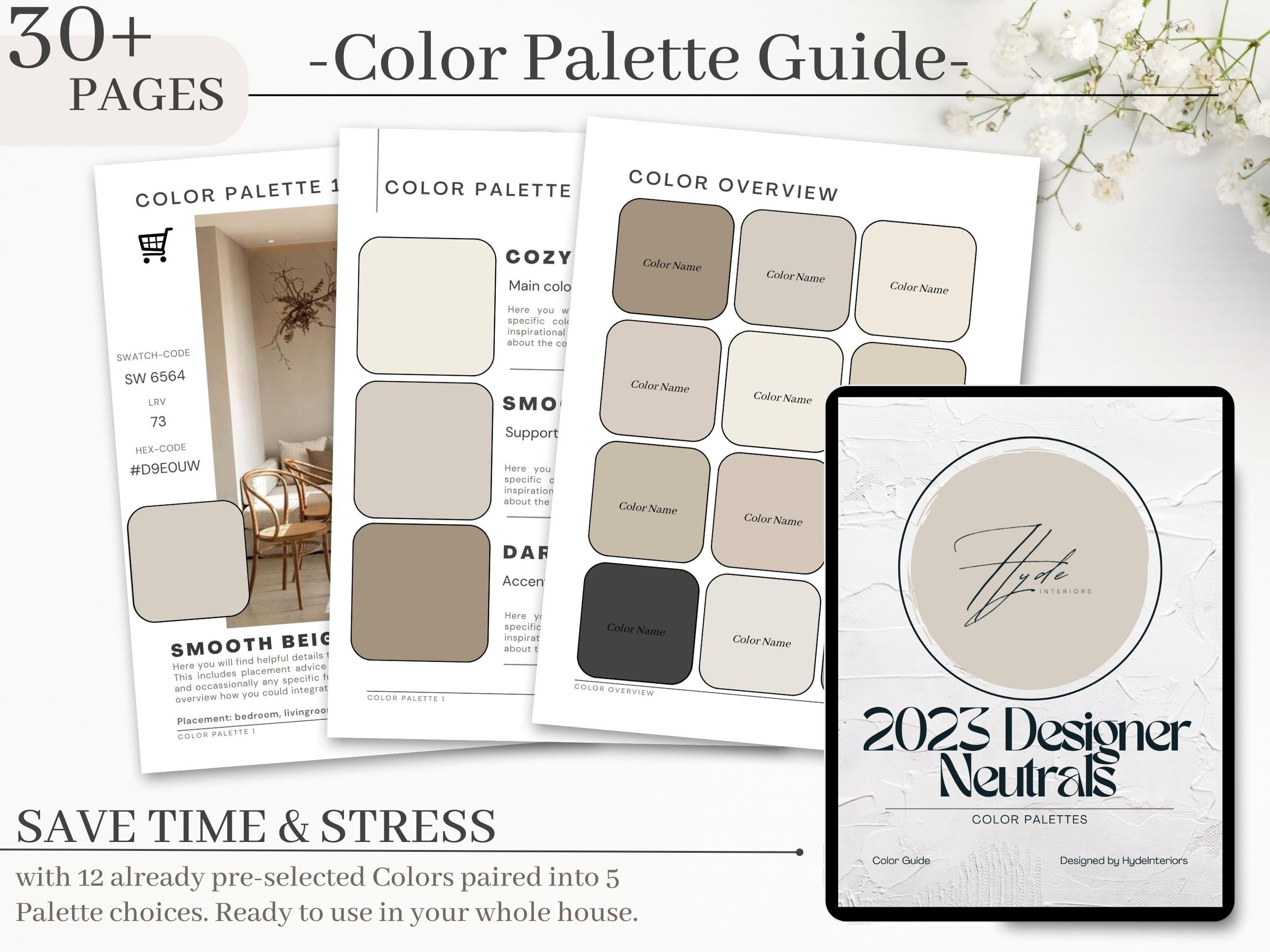 Sherwin-williams Color Palette: 2023 Designer Neutrals 12 - Etsy Australia