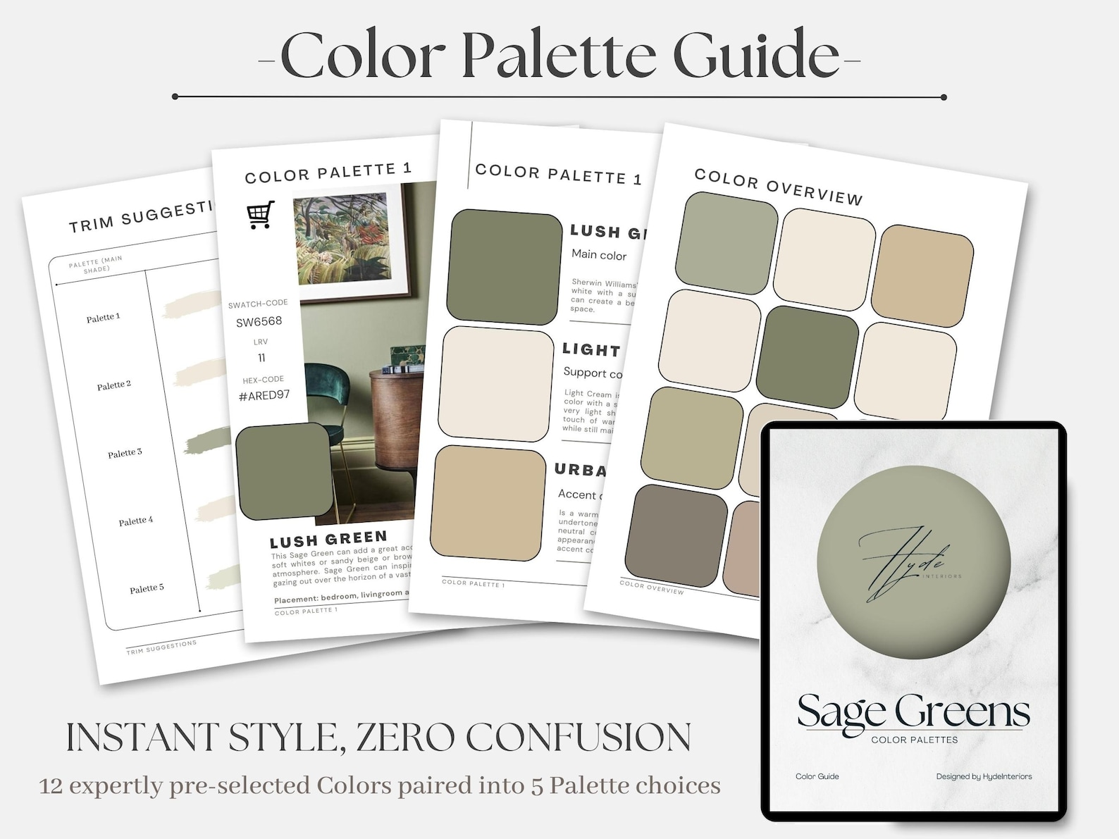 Sherwin-williams Sage Green Color Palette, 12 Sherwin Williams Paint ...