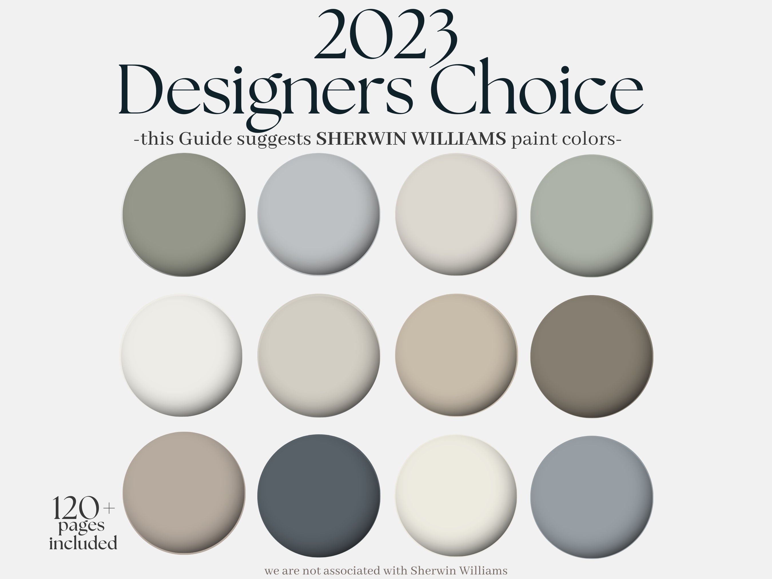 Sherwin Williams Color Designer Paint Palette: 2023 Classics- Sherwin ...