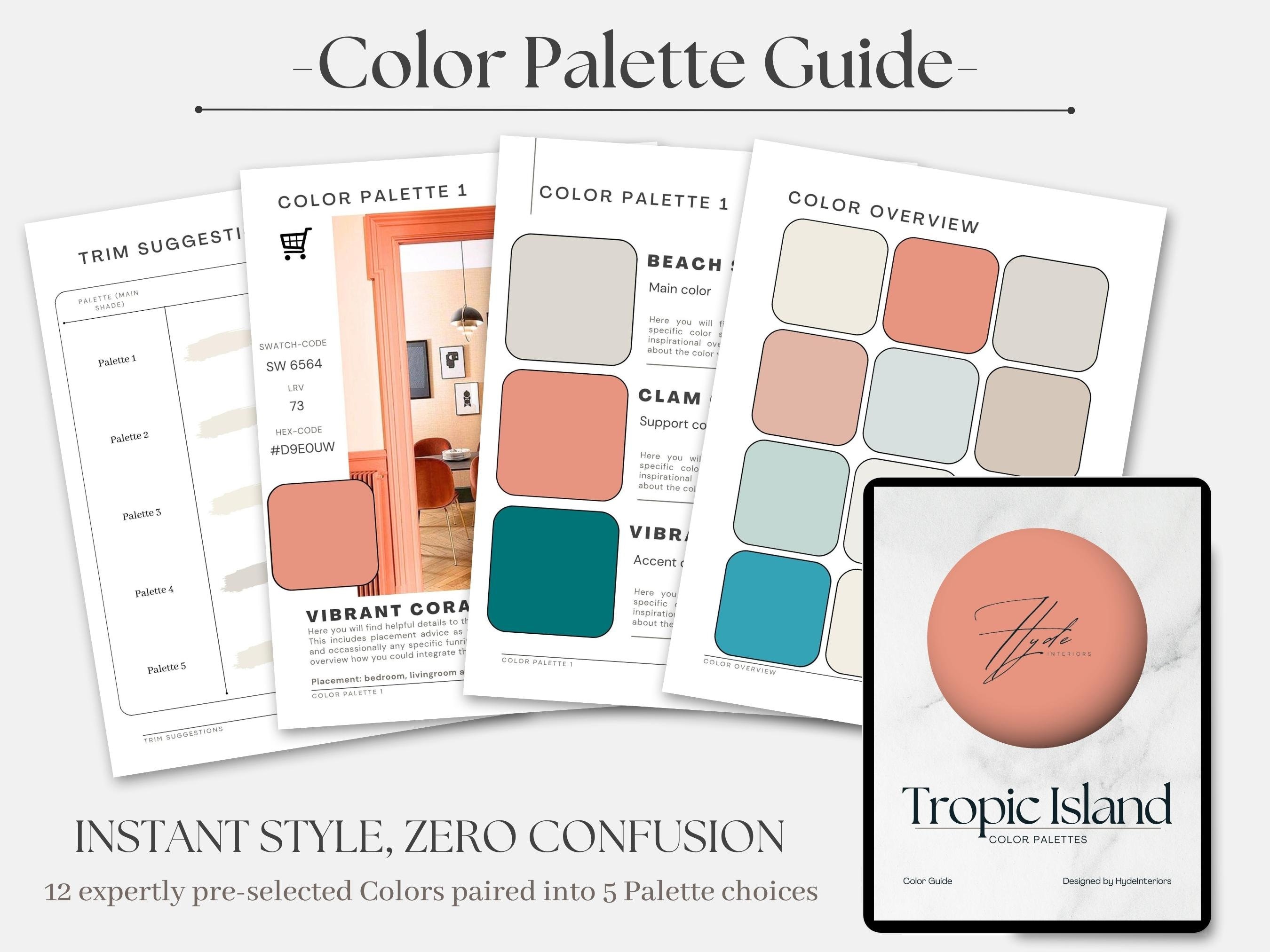 Sherwin Williams Paint Palette: Tropic Island, Sherwin Williams Coastal ...