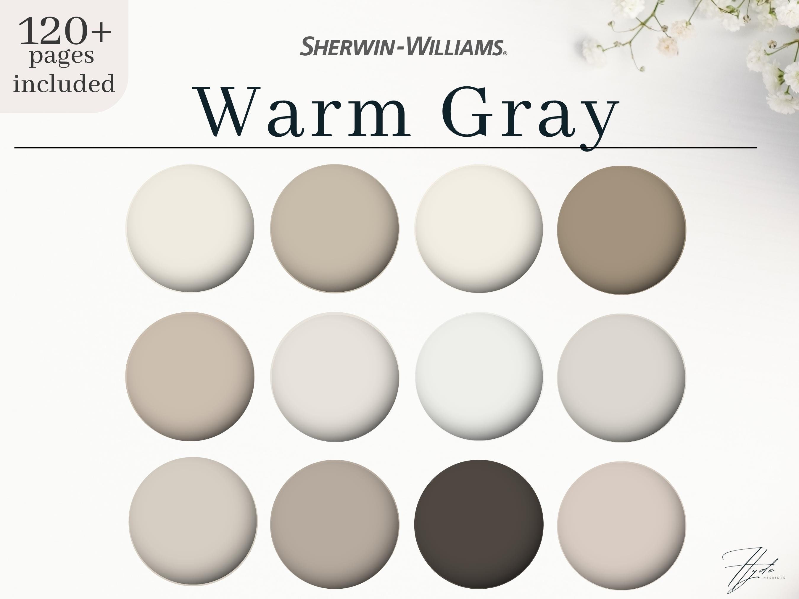 Sherwin Williams Warm Gray Color Palette 12 Sherwin-williams - Etsy