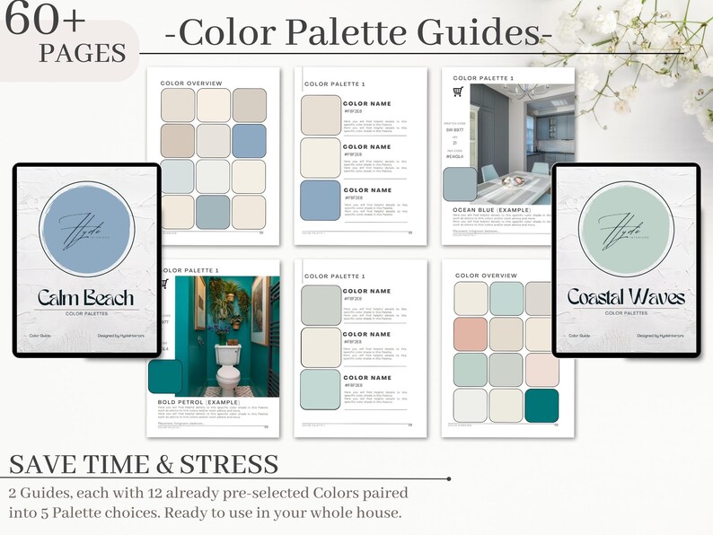 Sherwin-williams Color Palette Bundle: Calm Beach & Coastal Waves, 10 ...