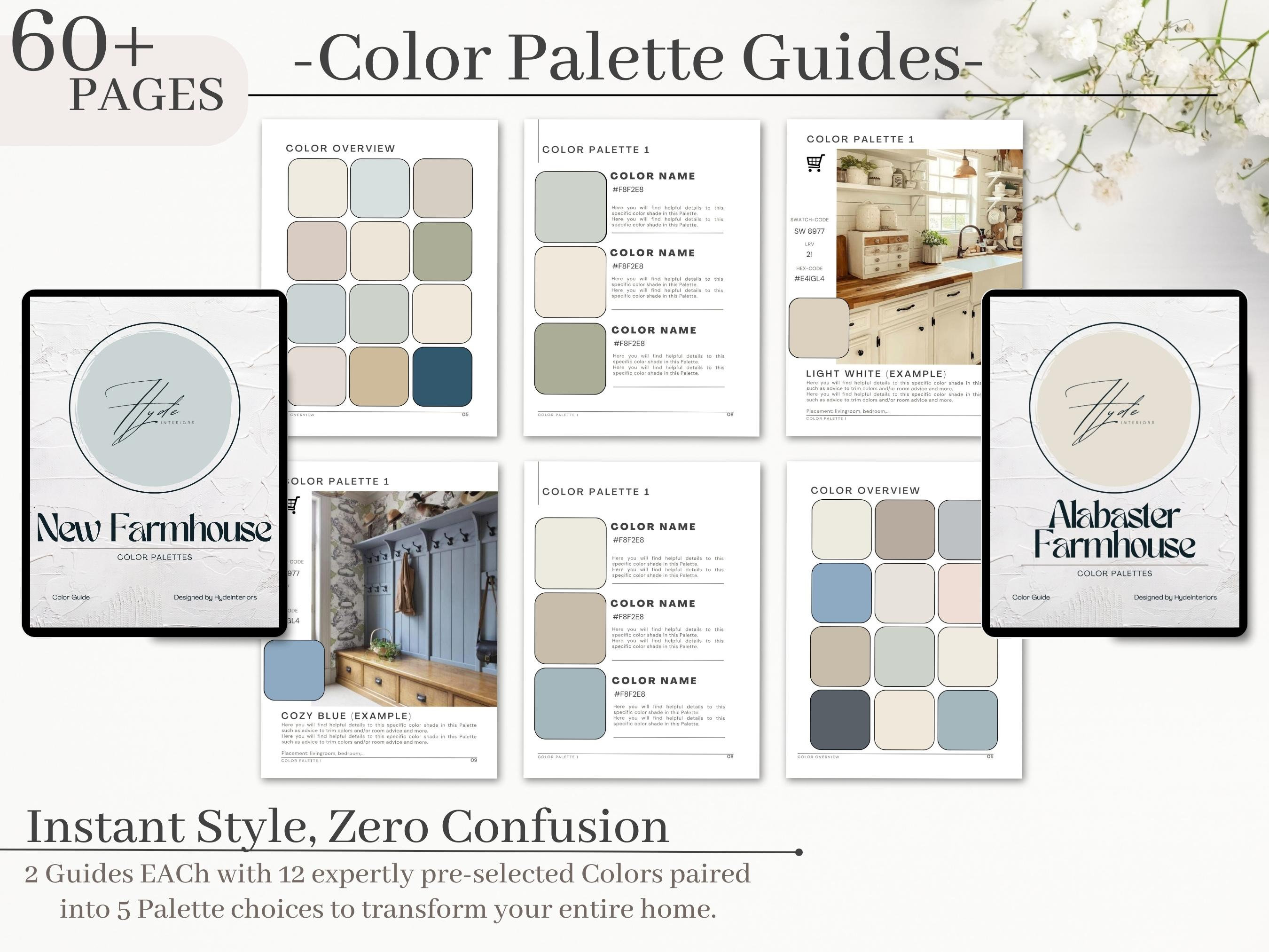 Sherwin-williams Favorite Farmhouse Color Palette Bundle, With New ...